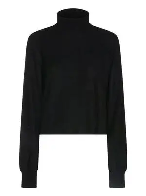 THOM KROM Roll Neck Long Sleeve Sweater - Black