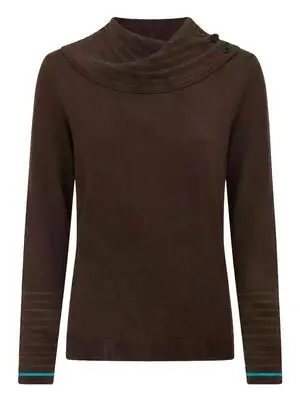 Paul Smith Merino Wool Roll Neck Sweater - Brown