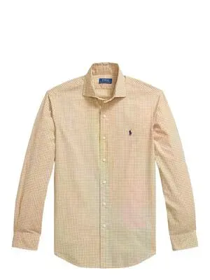 Polo Ralph Lauren Custom-fit Checked Poplin Shirt - Neutrals