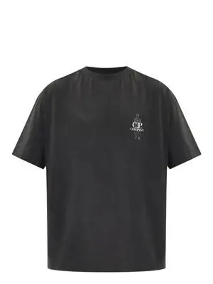C.P. COMPANY Logo-print T-shirt - Grey