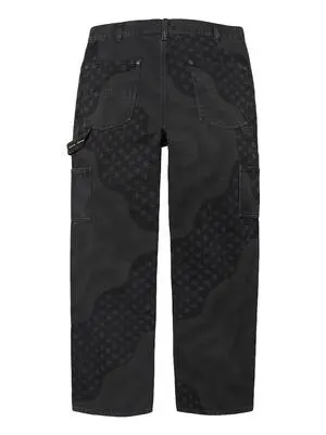 Supreme Flag Double Knee Jeans - Black