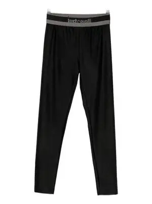 Just Cavalli Logo-waistband Leggings - Black