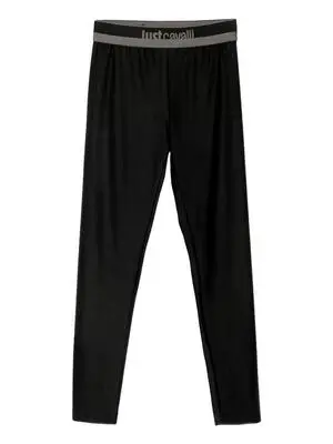 Just Cavalli Logo-waistband Leggings - Black