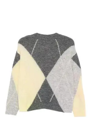 ALPHA STUDIO Argyle Knit Sweater