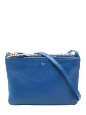 Celine Trio Leather Crossbody Bag - Blue