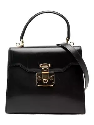 Gucci 20th Century Lady Lock Satchel - Black