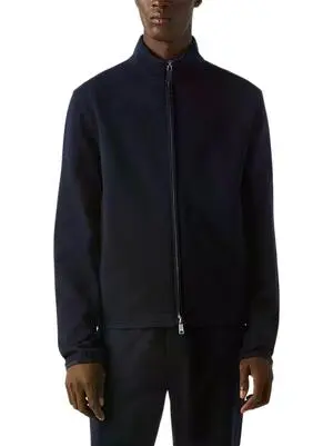 Zegna Zip-up High-neck Sweater - Blue