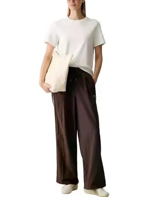 PUMA PUMA Drawstring-Waist Side-Stripe Wide-Leg Track Pants