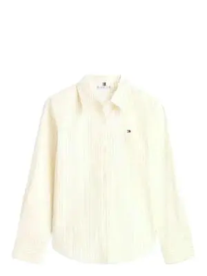 TOMMY HILFIGER Tommy Hilfiger Striped Logo-Embroidered Shirt