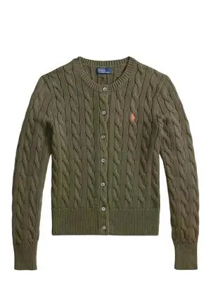 Polo Ralph Lauren Cable-knit Cotton Cardigan - Green