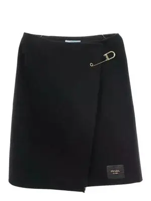 PRADA Prada Safety Pin Wrap Mini Skirt