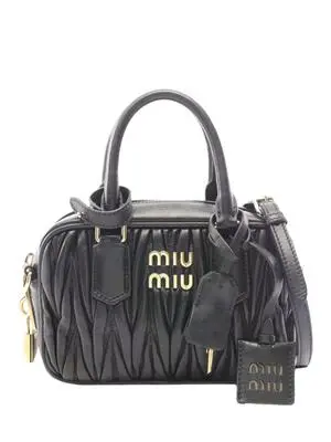 Miu Miu Matelassé Mini Bag - Black