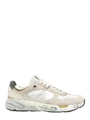 Premiata Premiata Mase Suede-Panelled Sneakers Neutrals