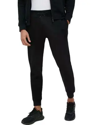 Guess Logo-patch Drawstring Track Pants - Black
