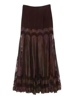 ZIMMERMANN Lace-Panelled Flared Skirt
