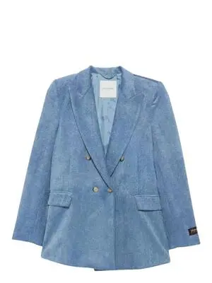 ERMANNO FIRENZE Double-breasted Jacket - Blue