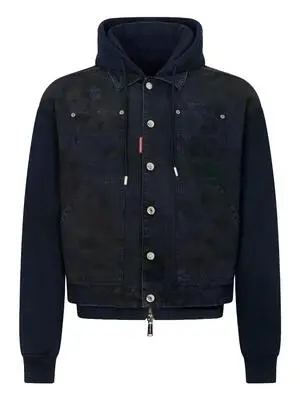 Dsquared2 Hybrid Hooded Carpenter Jacket - Blue