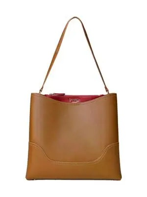 TWINSET TWINSET Saffiano Effect Panelled Bucket Bag