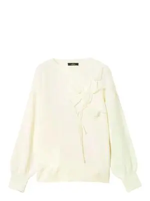 TWINSET TWINSET Jumper With Organza Floral Ramage Appliqué