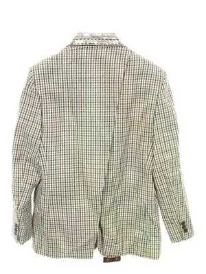 LOUIS VUITTON Louis Vuitton Checked Embellished Blazer
