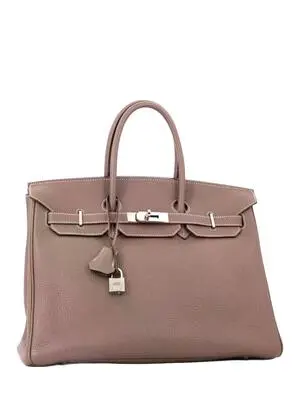 Hermès Birkin 35 Togo Leather Tote Grey