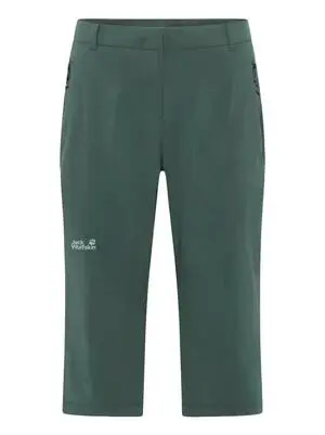 JACK WOLFSKIN Hikeout 3/4 Logo-print Trousers - Green