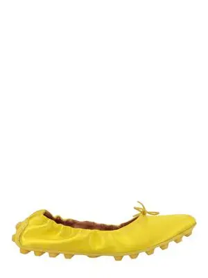 TOD'S Tod's Gommino Ballet Flats With Bow Detailing Yellow