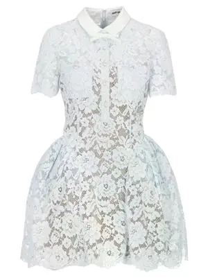 SELF-PORTRAIT Lace Mini Dress - Blue