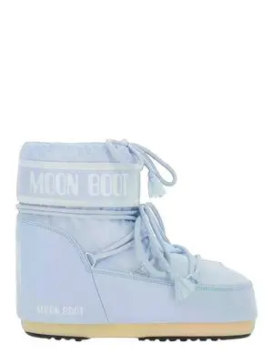 Moon Boot Moon Boot Logo-Print Lace-Up Boots Blue