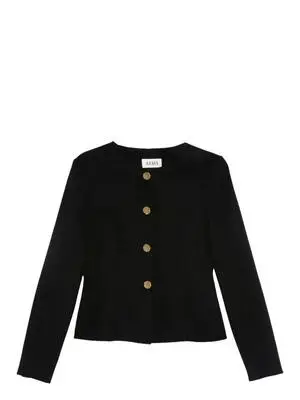 ARMA Button-up Wool Jacket - Black