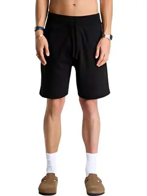 Hugo Logo-print Cotton Terry Loungewear Shorts - Black