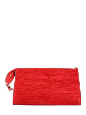 LOUIS VUITTON Pochette Accessoires Epi Leather Clutch Bag - Red