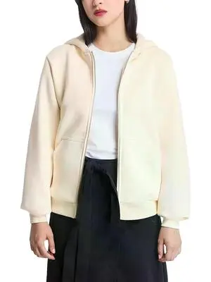 URBAN CLASSICS Zip-up Hoodie - Neutrals