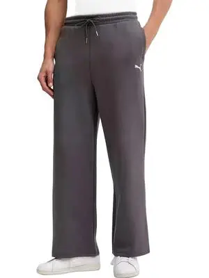 PUMA Logo-embroidered Drawstring Track Pants - Grey