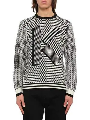 Kenzo Fair Isle Intarsia-knit Sweatshirt - Black
