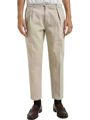 BRIGLIA 1949 Bellod Pleated Tapered Trousers - Neutrals
