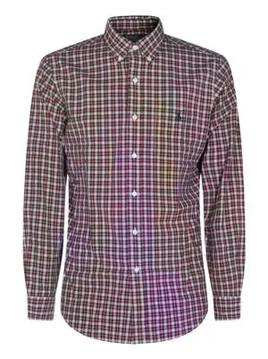 Polo Ralph Lauren Custom Fit Plaid Poplin Shirt - Red