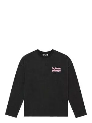 BROKEN PLANET BROKEN PLANET Star Logo Waffle-Textured Long Sleeve T-Shirt