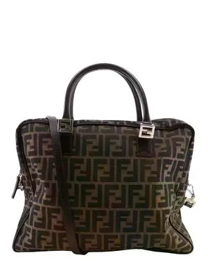 Fendi Zucca Canvas Business Bag - Brown