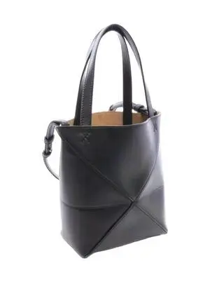 Loewe Loewe Mini Puzzle Fold Tote Bag Black