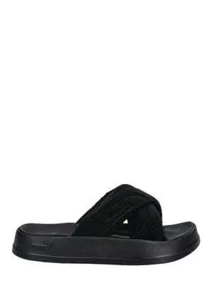 PUMA Leadcat Platform Crossover Slides - Black
