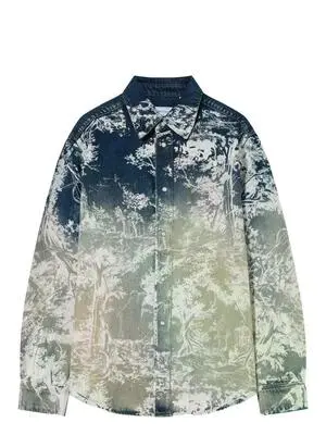 Off-White City Nature Regular Denim Shirt - Blue