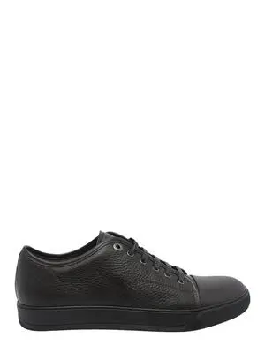 LANVIN Dbb1 Sneakers In Nappa And Grained Leather - Brown