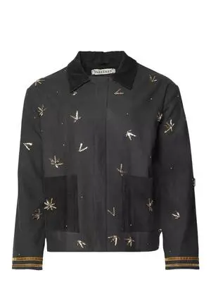 BAZISZT Baziiszt Embellished Corduroy Jacket - Grey