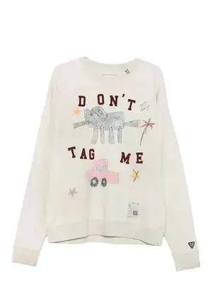 Mihara Yasuhiro Doodle Print Crew Neck Long Sleeve Pullover - Neutrals