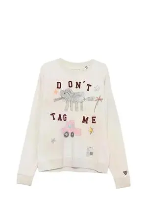Mihara Yasuhiro Doodle Print Crew Neck Long Sleeve Pullover - Neutrals