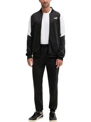 PUMA Logo-print Panelled Tracksuit - Black