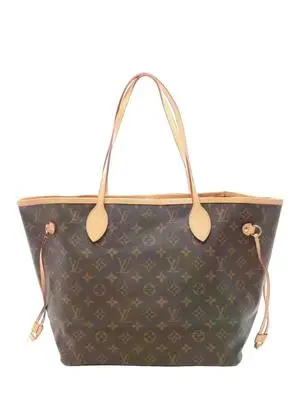 LOUIS VUITTON Louis Vuitton Monogram Canvas MM Neverfull Tote Bag Brown