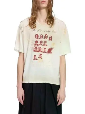 ANN DEMEULEMEESTER Lu The New Poetry Club T-shirt - Neutrals