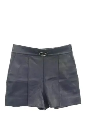 HERMÈS Hermès Chaine D'Ancre Leather Shorts